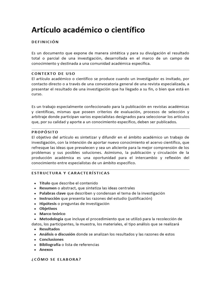 Artículo académico: Estructura y propósito | PDF | Conocimiento | Cognición