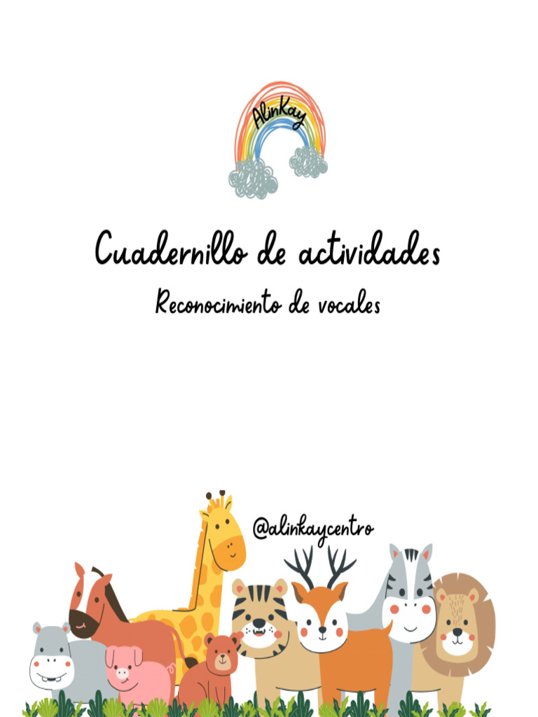 Cuadernillo de Actividades Vocales | PDF | Artes del Lenguaje y ...