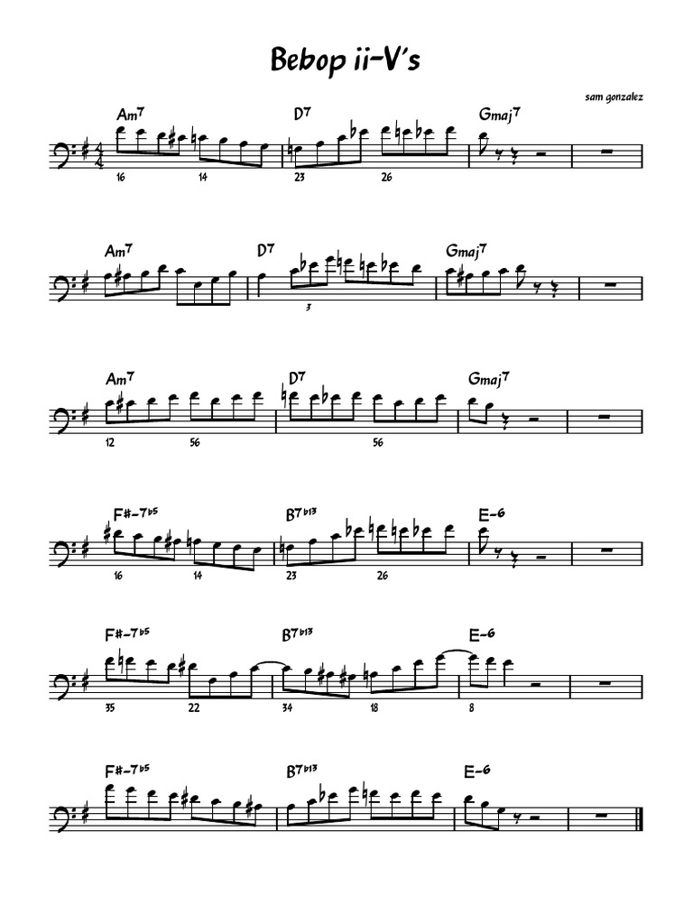 Bebop Ii-V's | PDF
