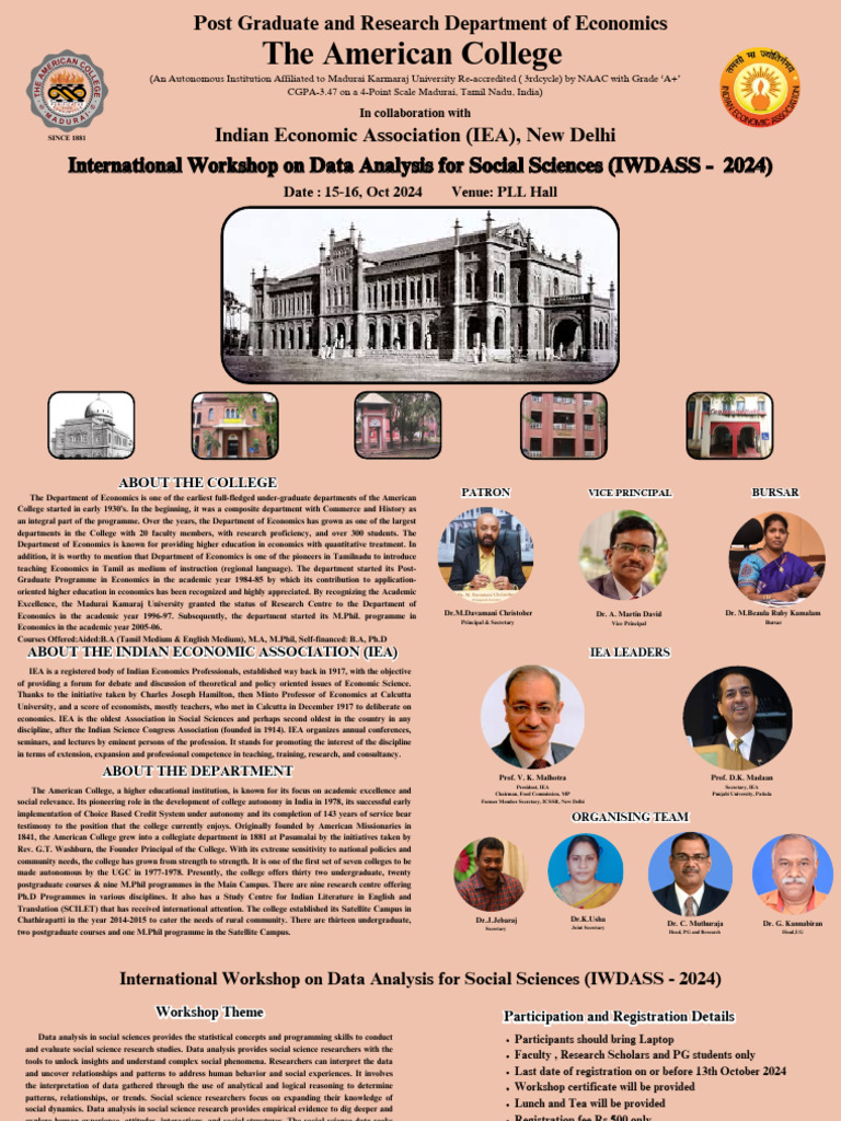 Workshop On Data Analysis For Social Sciences | PDF | Social Sciences ...