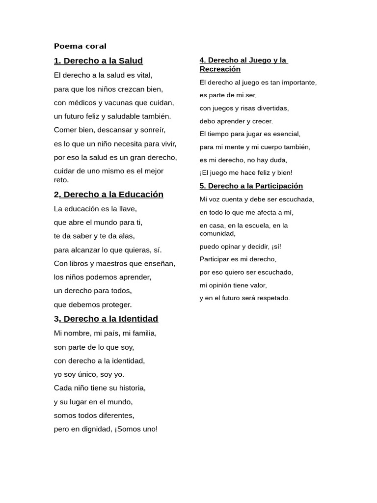Poema Coral | PDF