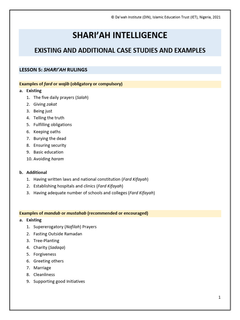 SHI Existing and Additional Case Studies and Examples - Module 1 of 2 ...