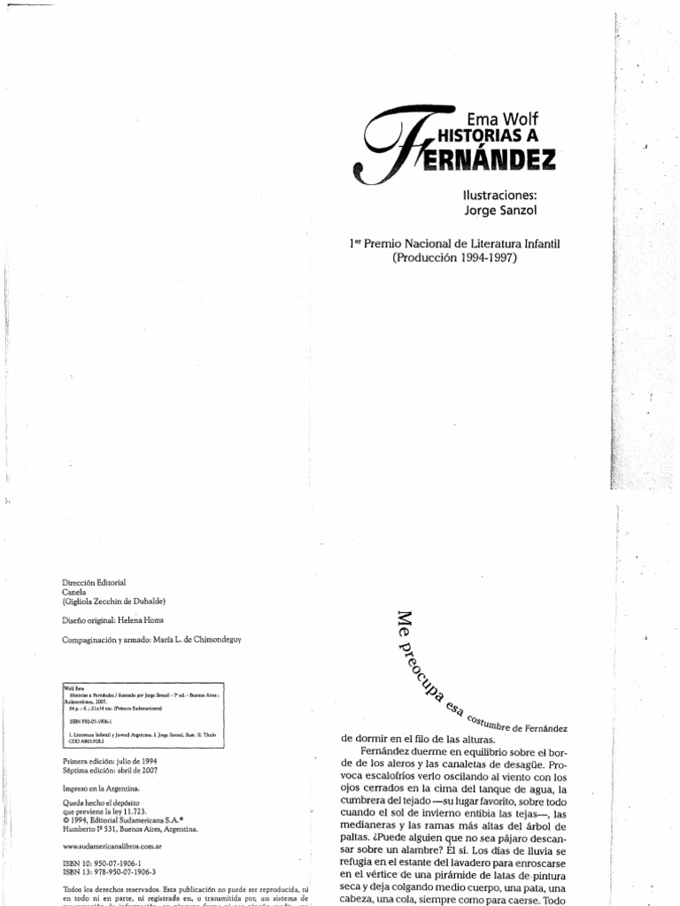 Wolf, Ema - Historias A Fernández | PDF