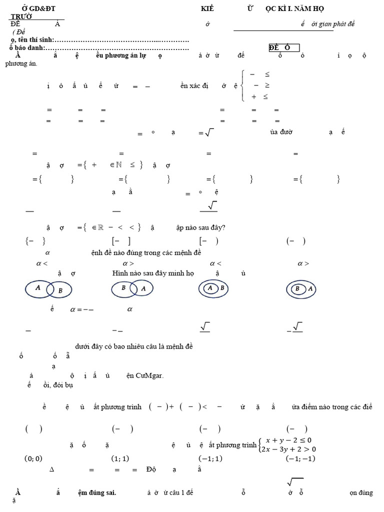Toán Đề 6 GK1 | PDF