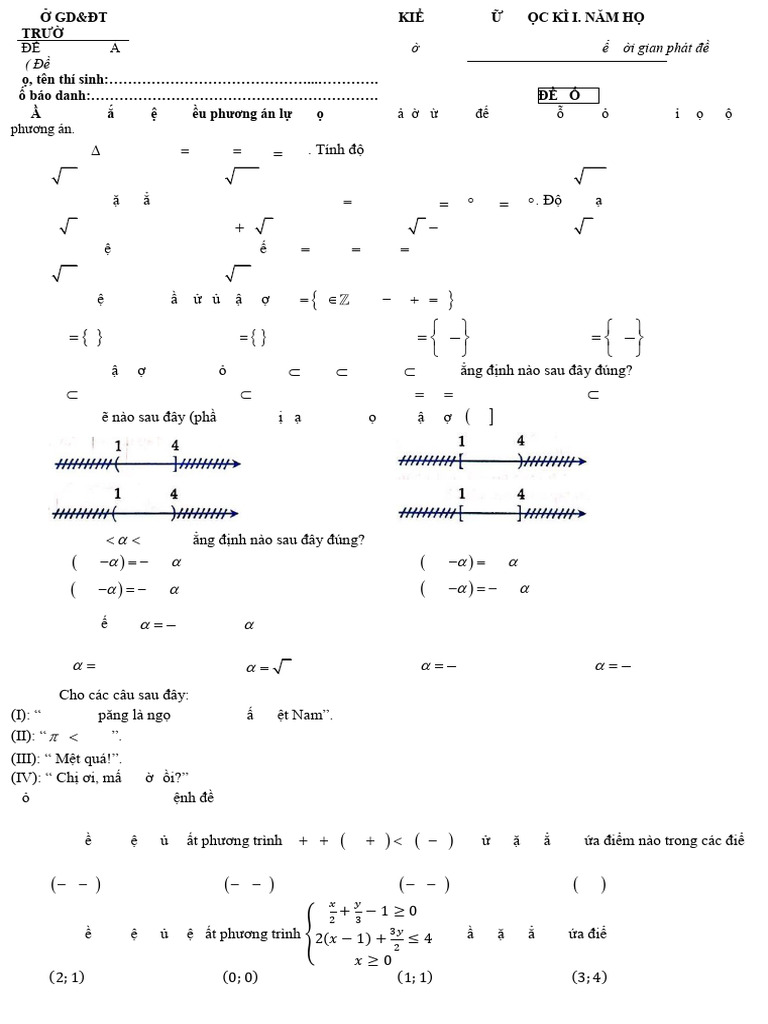 Toán Đề 7 GK1 | PDF