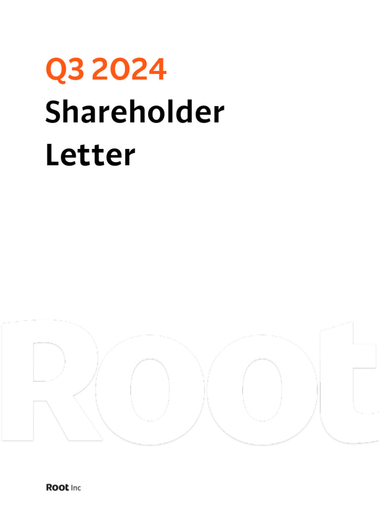 Q3.2024 Shareholder Letter | PDF | Expense | Equity (Finance)