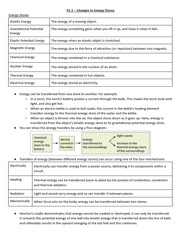 P1 - Conservation and Disspiation of Energy | PDF | Force | Mechanics