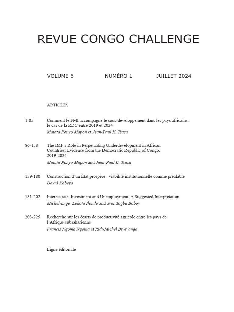 DRC Imf | PDF | International Monetary Fund | Corruption