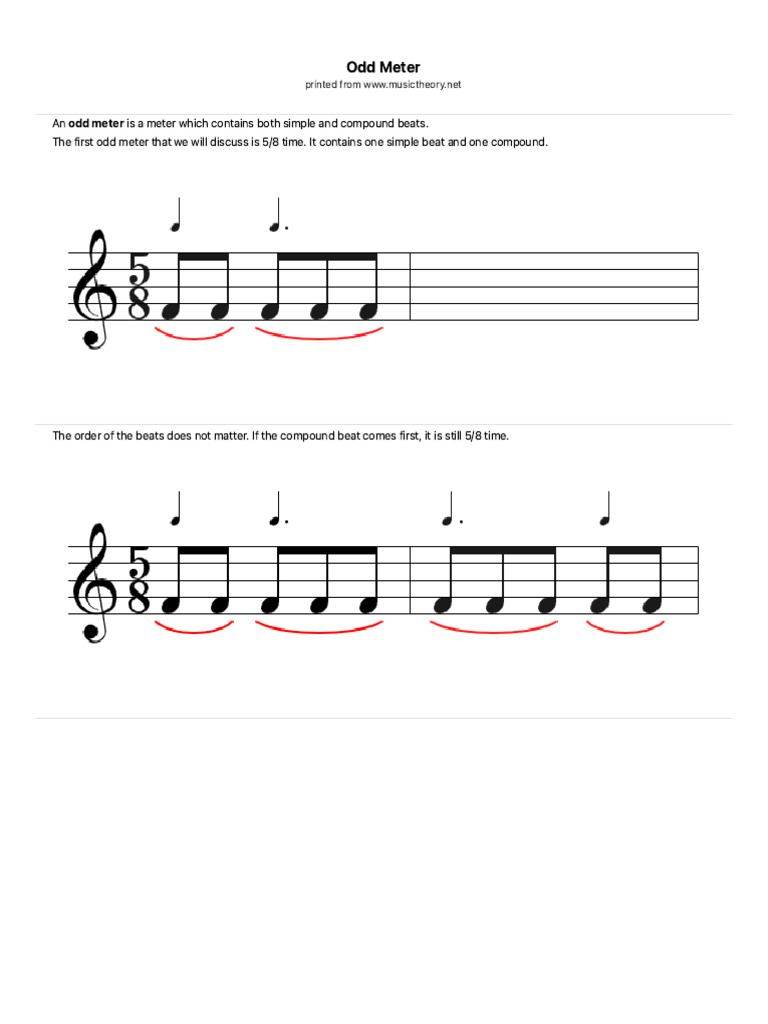 8 - Odd Meter | PDF | Language Arts & Discipline | Teaching Methods & Materials
