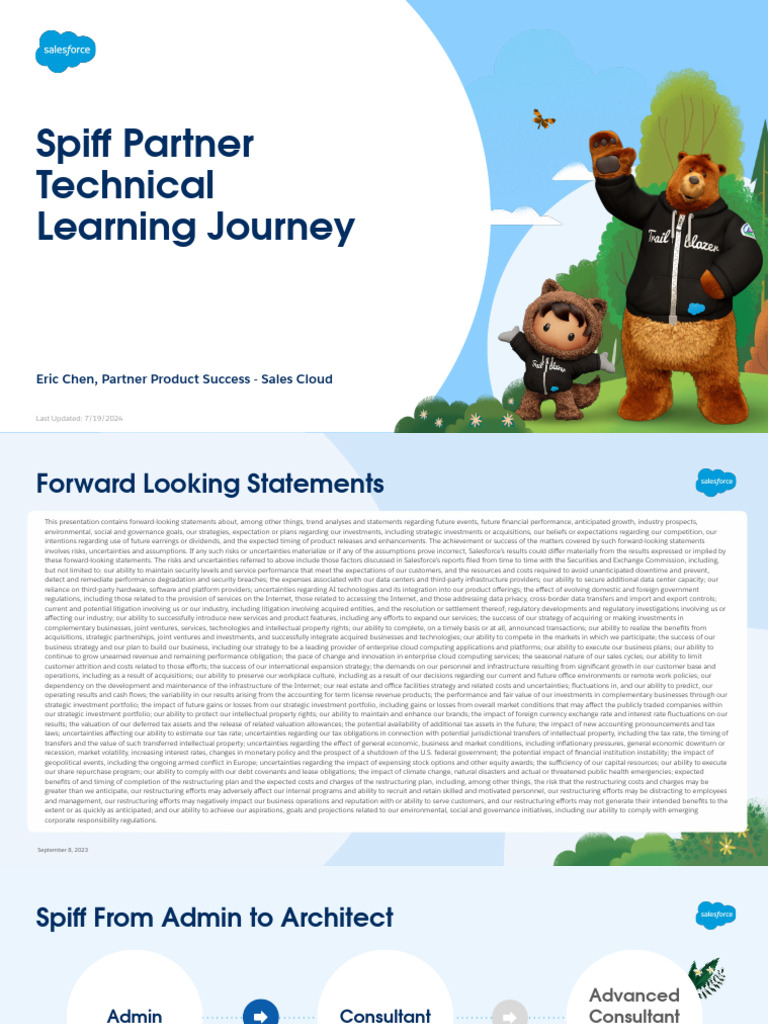 Spiff Partner Learning Journey - Updated 7-23-2024 | PDF | Investing | Mergers And Acquisitions