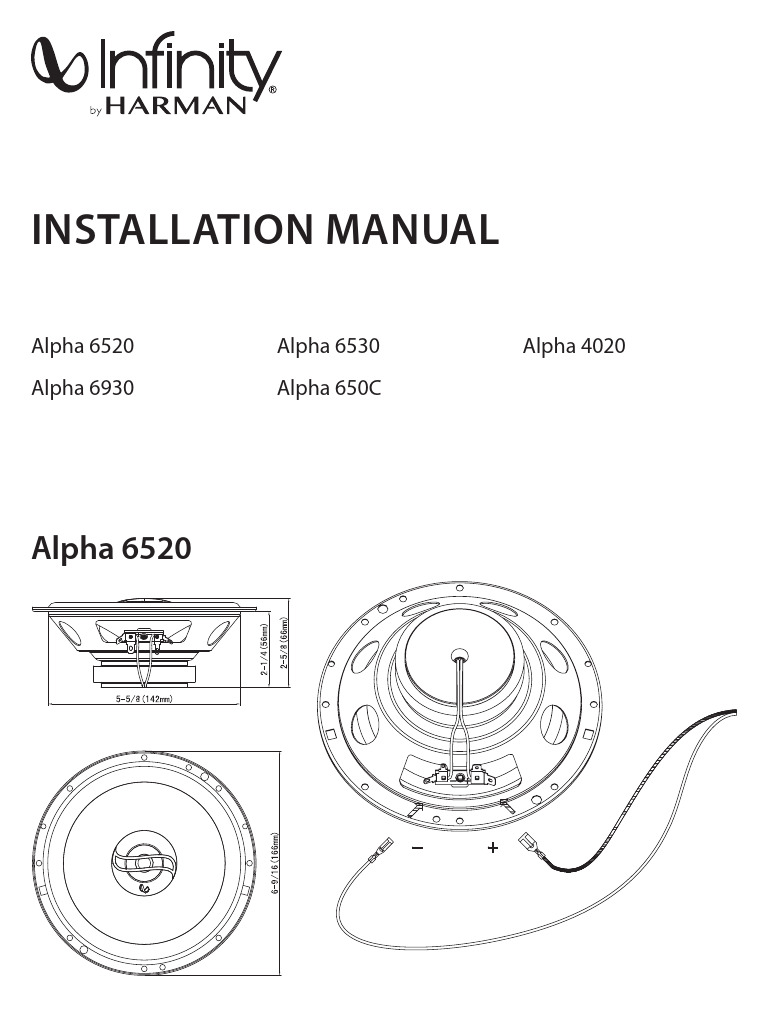 CA - Infinity Alpha - OM - Global - Online - V2 - EN | PDF ...