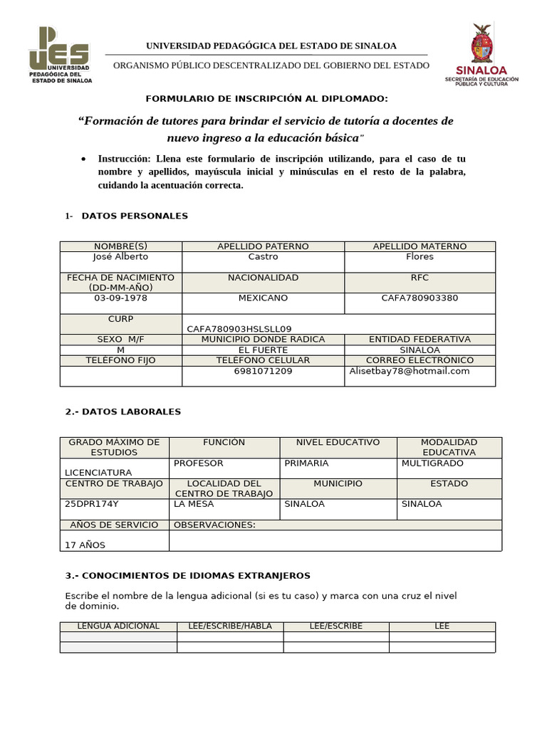Castro Alberto Act0 | PDF | Enseñando