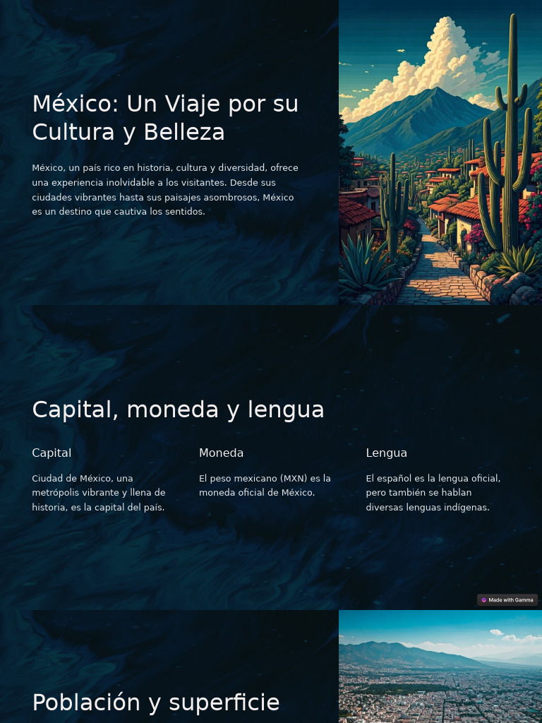 Mexico Un Viaje Por Su Cultura y Belleza | PDF | Ciencias sociales ...