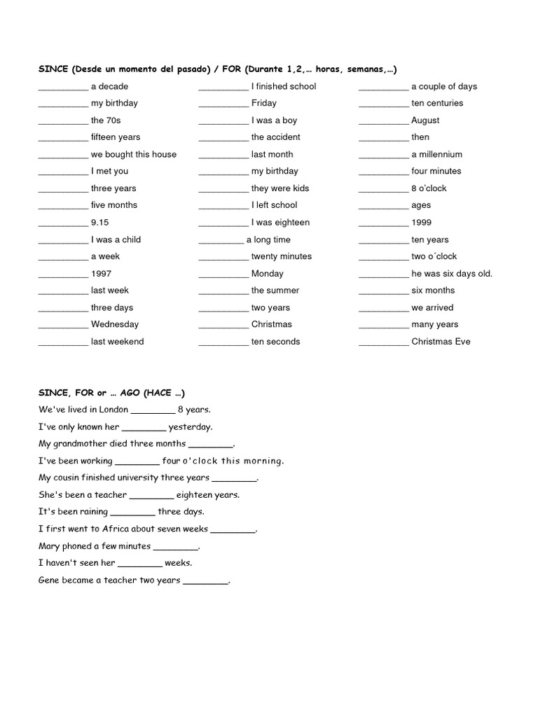 Since For Choose Pdf