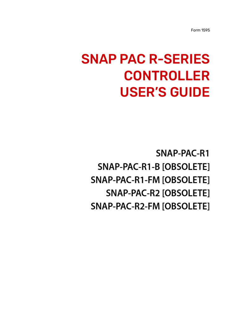 1595 SNAP PAC R Series Users Guide | PDF | Computer Network ...