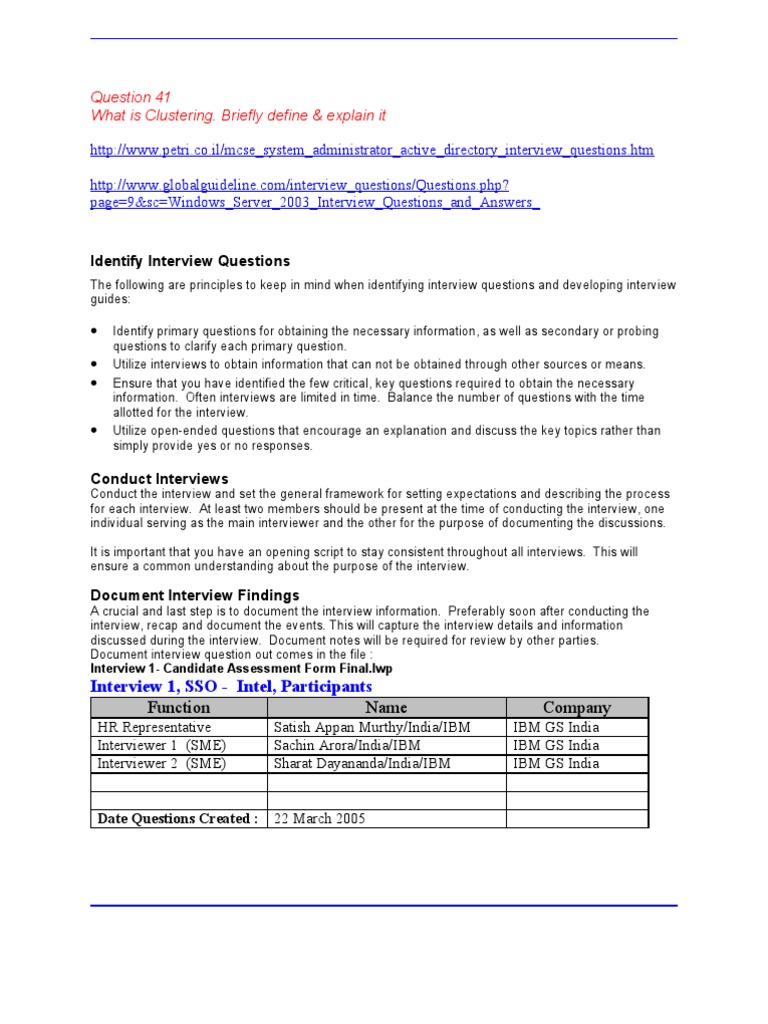 Wintel Admin FAQs | PDF