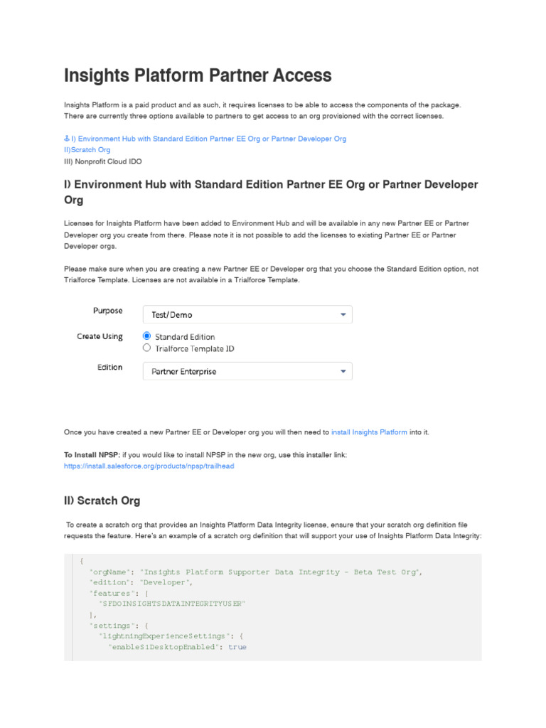 Insights Platform Partner Access | PDF | System Software | Information ...