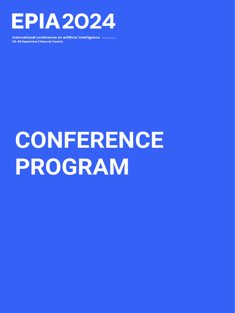 EPIA 2024 Conference Schedule Overview | PDF