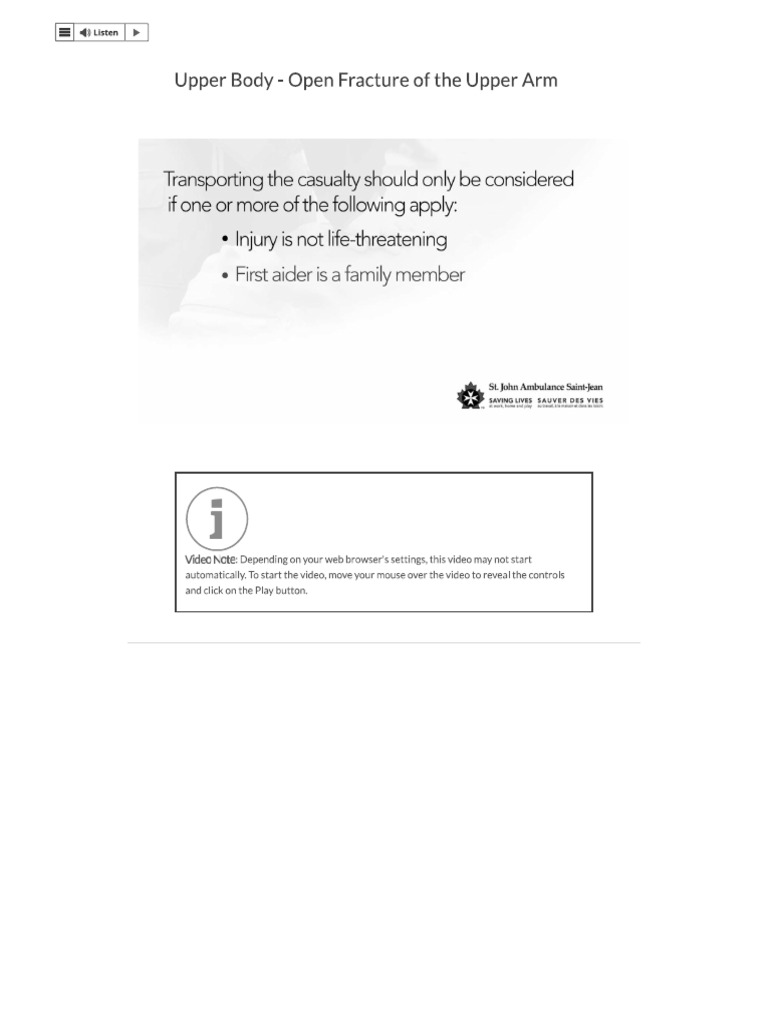 15.7 Upper Body - Open Fracture of The Upper Arm | PDF