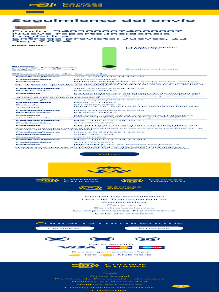 Sigue Tu Envío - Correosexpress - Com 3 | PDF