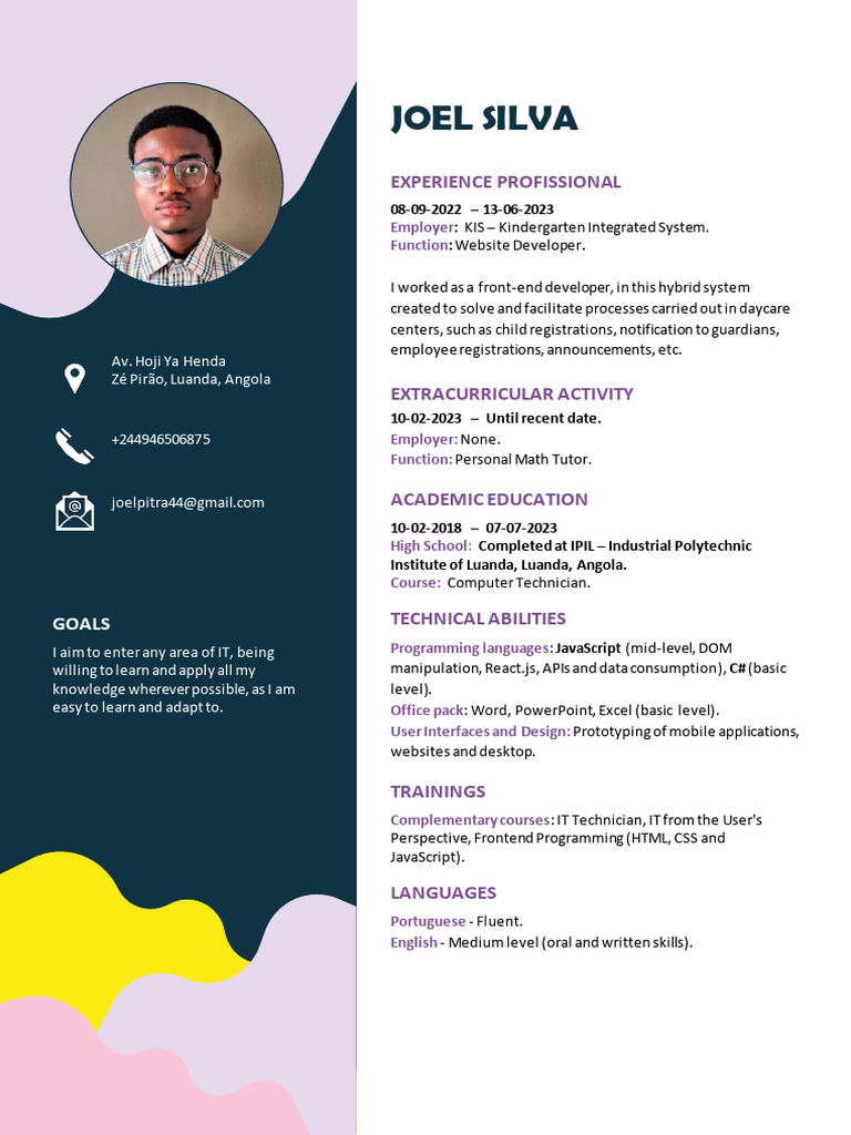 Currículo Joel Silva Inglês | PDF | Career & Growth | Art