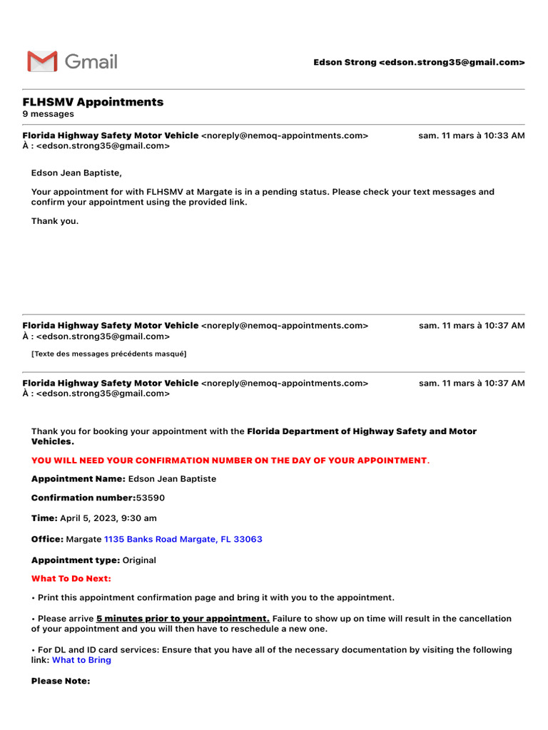 FLHSMV Appointments | PDF | Visa Inc. | Debit Card