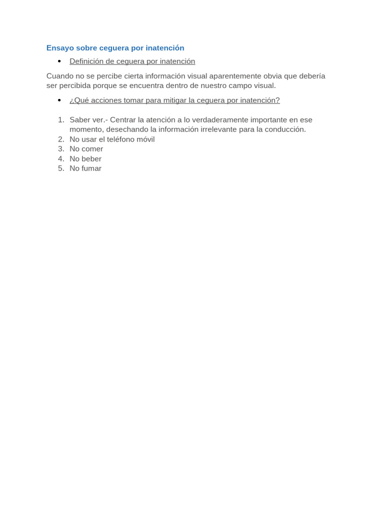 Cómo Mitigar la Ceguera por Inatención | PDF | Relaciones personales ...