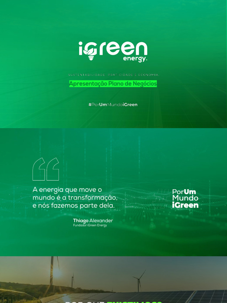 Plano de Negócio Ajustado Igreen Novembro 2023 | PDF | Negócios
