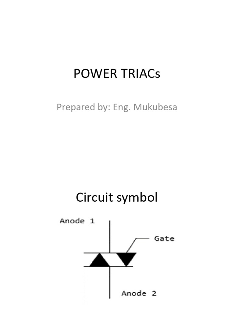 POWER TRIACs-Power Point | PDF
