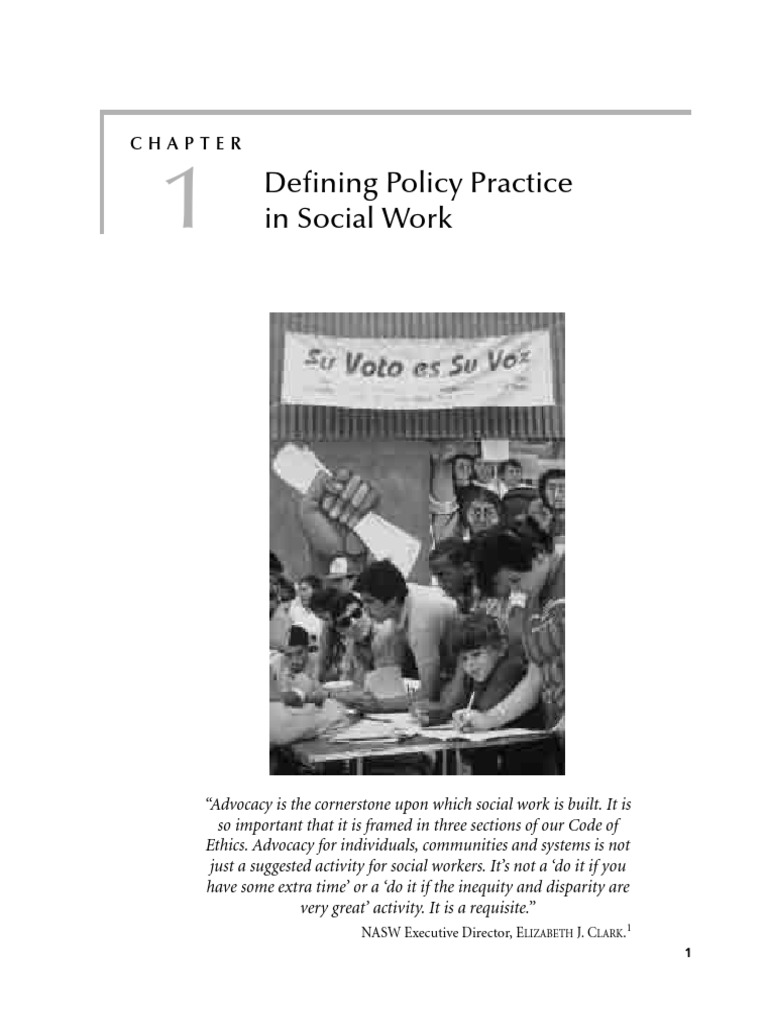 Social Work and Policy Advocacy | PDF | Social Work | Policy