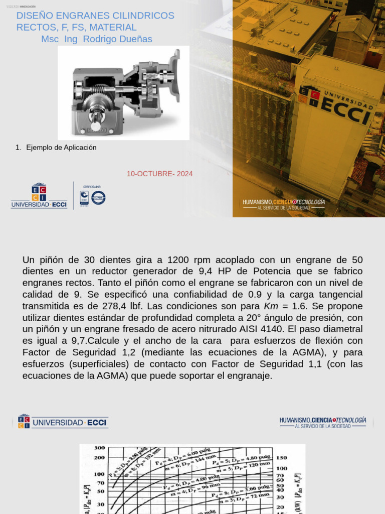 P12 Diseño Engranes Rectos Material Ea | PDF | Engranaje | Cantidades ...