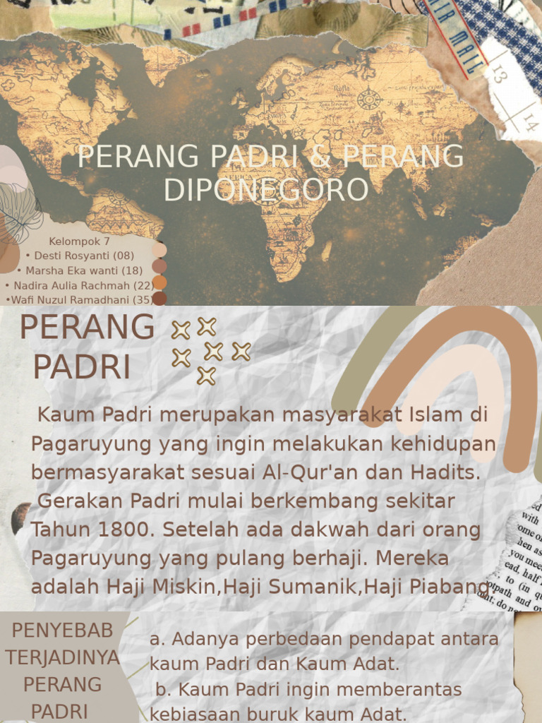 Sejarah Kel 7 Perang Padri Dan Perang Diponegoro | PDF | Perjalanan