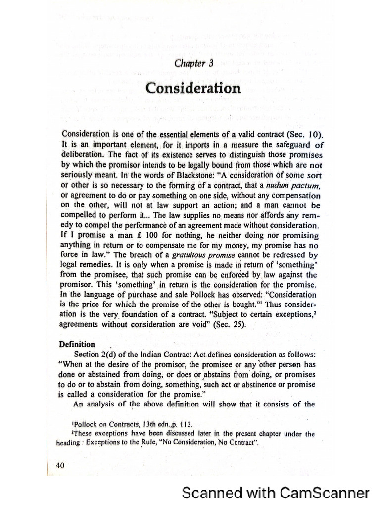 Consideration | PDF