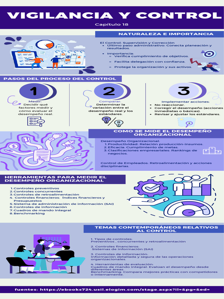 Infografía Capítulo 18 Vigilancia y Control | PDF | Benchmarking | Realimentación