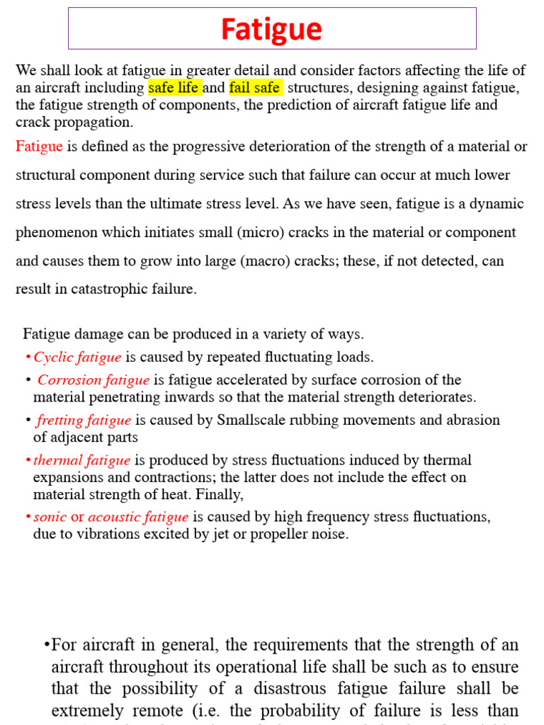 Lecture 3 | PDF | Fatigue (Material) | Fracture