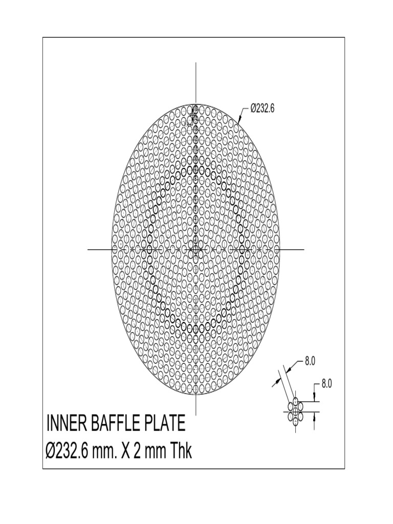 Inner Baffle Plate Ø232.6 Mm. X 2 MM THK | PDF
