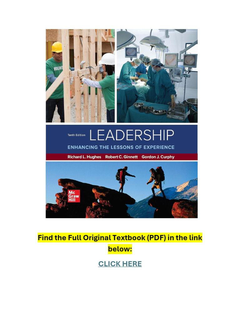 Leadership Enhancing The Lessons of Experience 10th Edition PDF | PDF ...