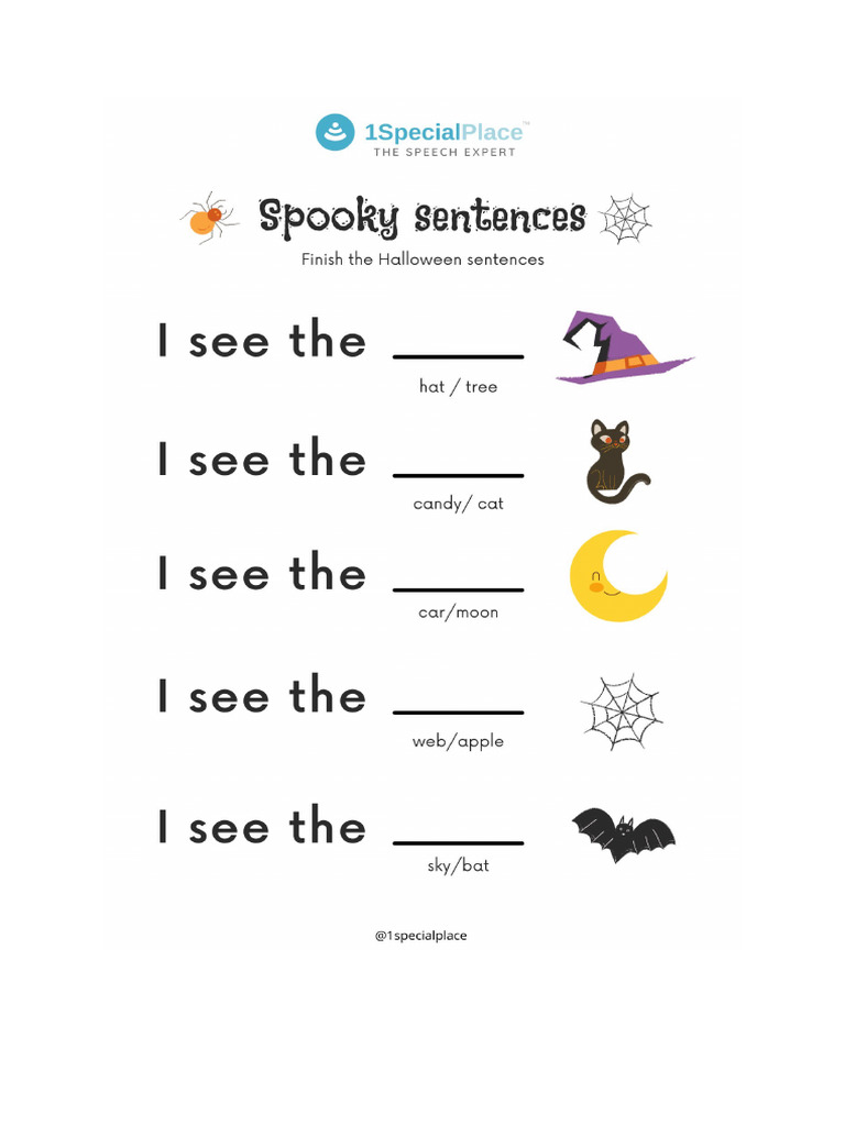 Halloween Worksheet Y1 | PDF