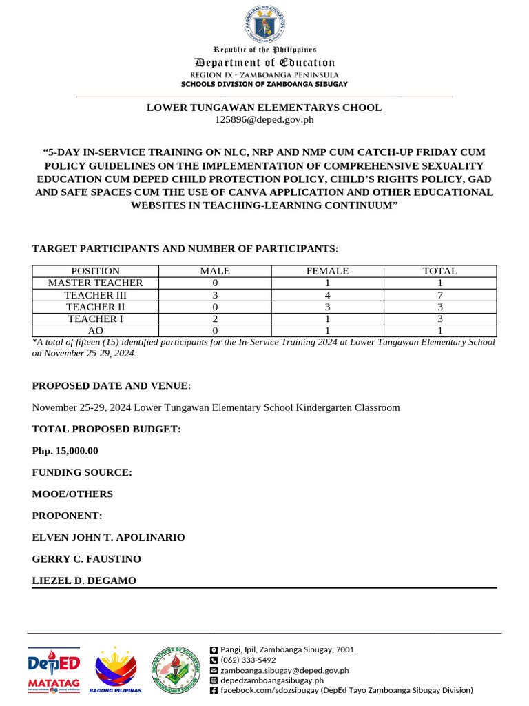 Inset 2024 Training Design | PDF | Educational Technology | Cognition