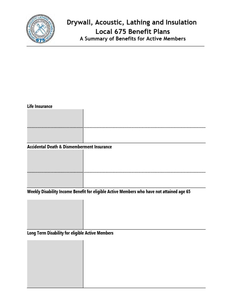 Local 675 Member Benefits Summary | PDF | Health Savings Account | Pension