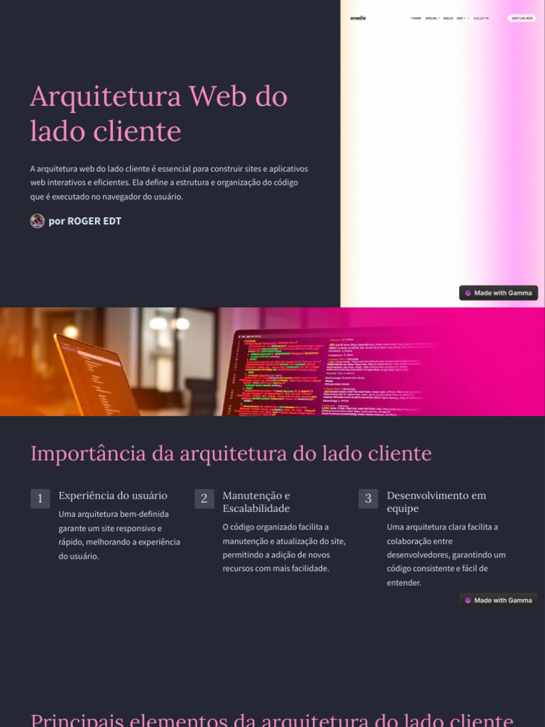 Arquitetura Web Do Lado Cliente | PDF | Script Java | Rede mundial de computadores