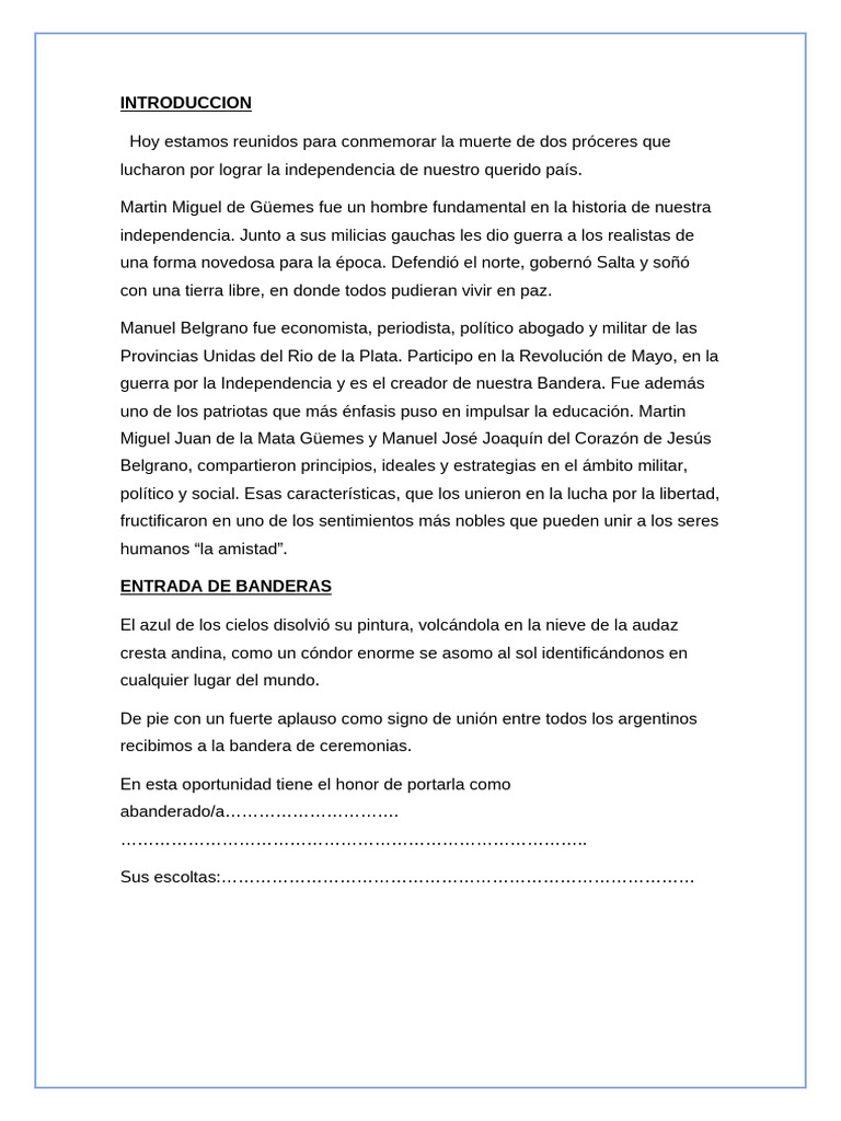 Guemes y Manuel Belgrano | PDF