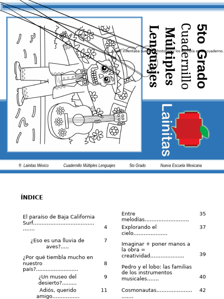 5to Grado - Cuadernillo Múltiples Lenguajes | PDF | Placas tectónicas ...