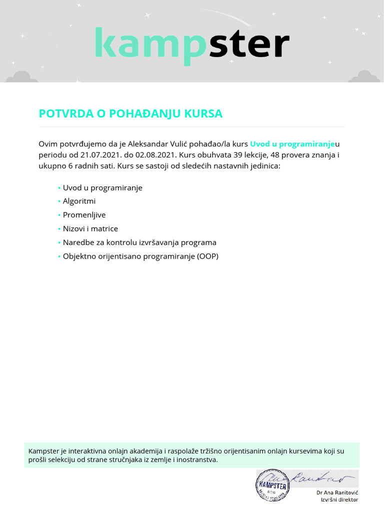 #155700 Uvod U Programiranje | PDF