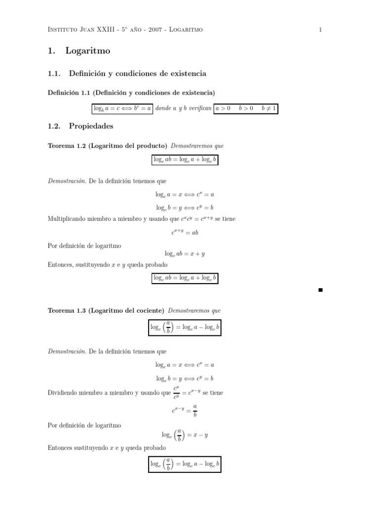Logaritmo | PDF | Logaritmo | Números