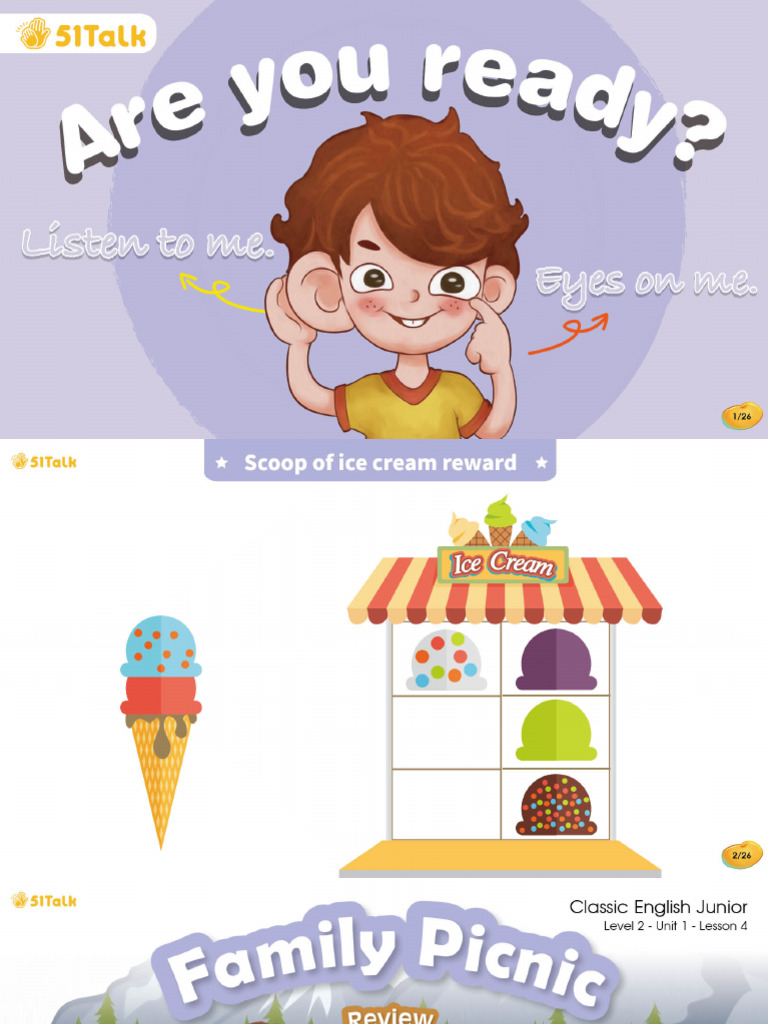 Level 2 - Unit 1 - Lesson 4 - Family Picnic | PDF