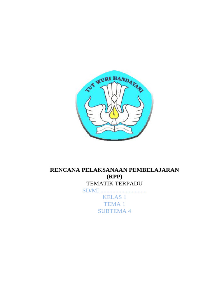 RPP Tematik Kelas 1: Aku Istimewa | PDF | Karier & Perkembangan | Seni ...