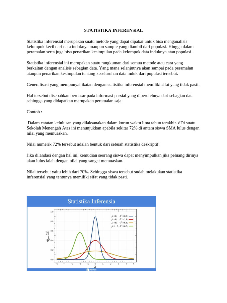 Statistika Inferensial | PDF | Pengembangan Diri