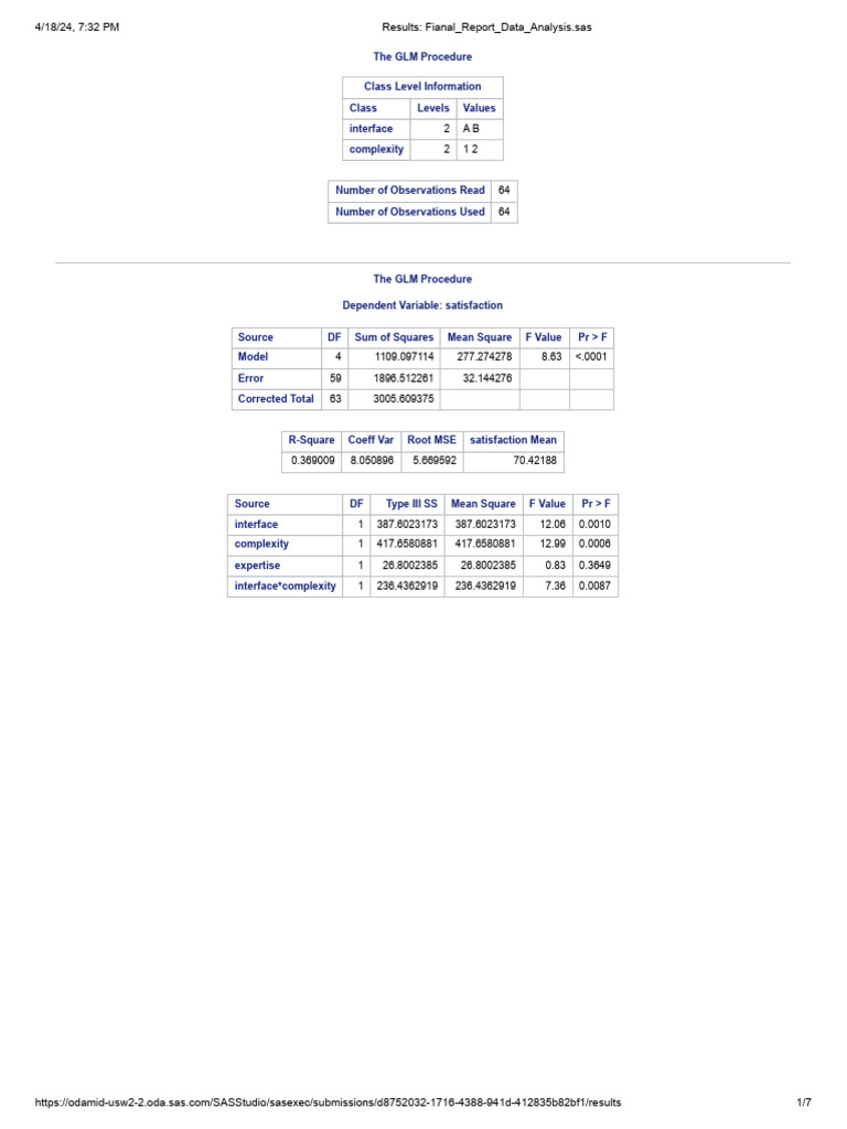 Regression Model For Time and Satisfaction | PDF | Least Squares | Regression Analysis