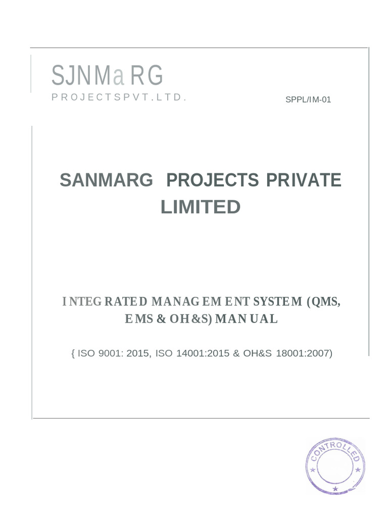 IMS Manual | PDF | Risk | Risk Assessment